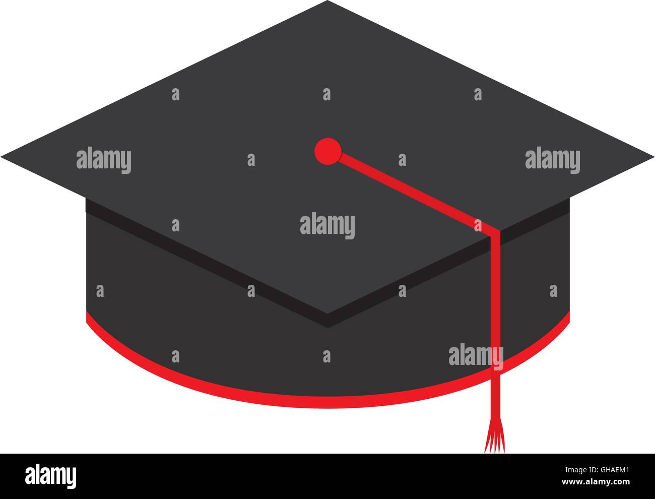 black graduation cap university icon. Vector graphic Stock Vector Image ...