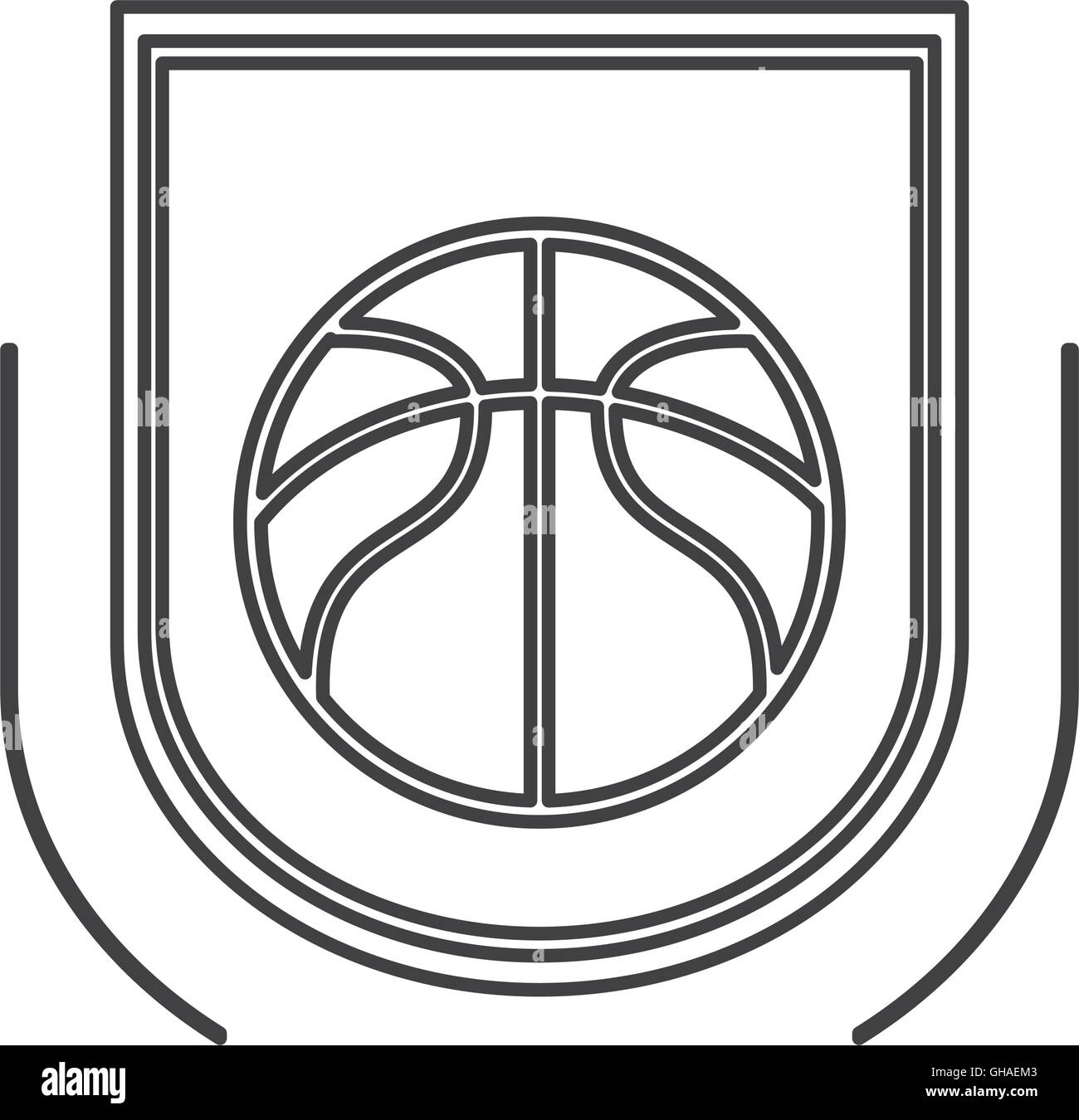 basketball theme emblem icon Stock Vector Image & Art - Alamy