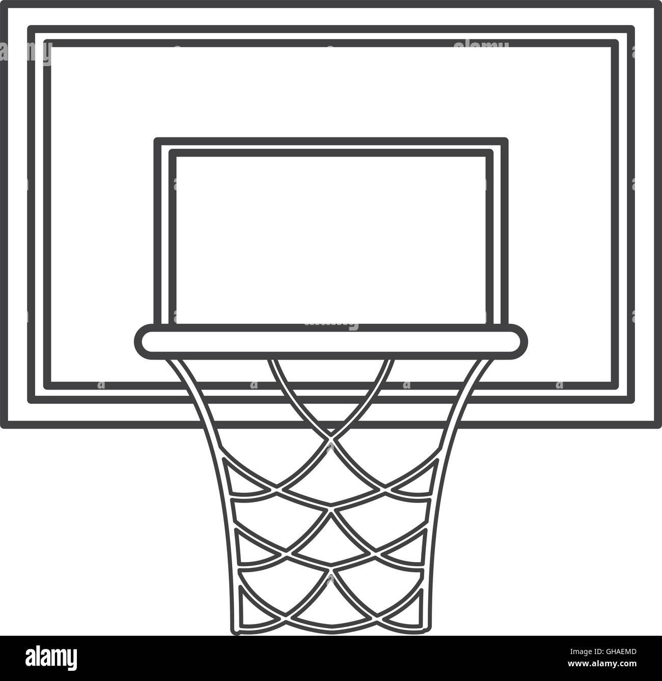 basketball backboard and net icon Stock Vector Image & Art - Alamy