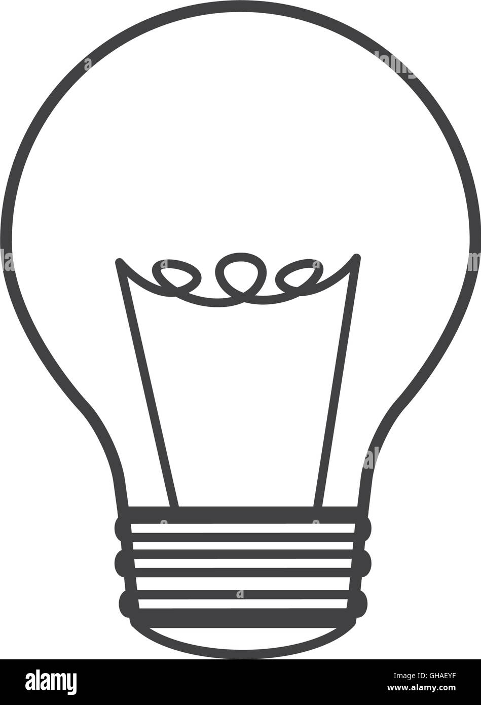 light bulb power energy icon. Vector graphic Stock Vector Image & Art ...