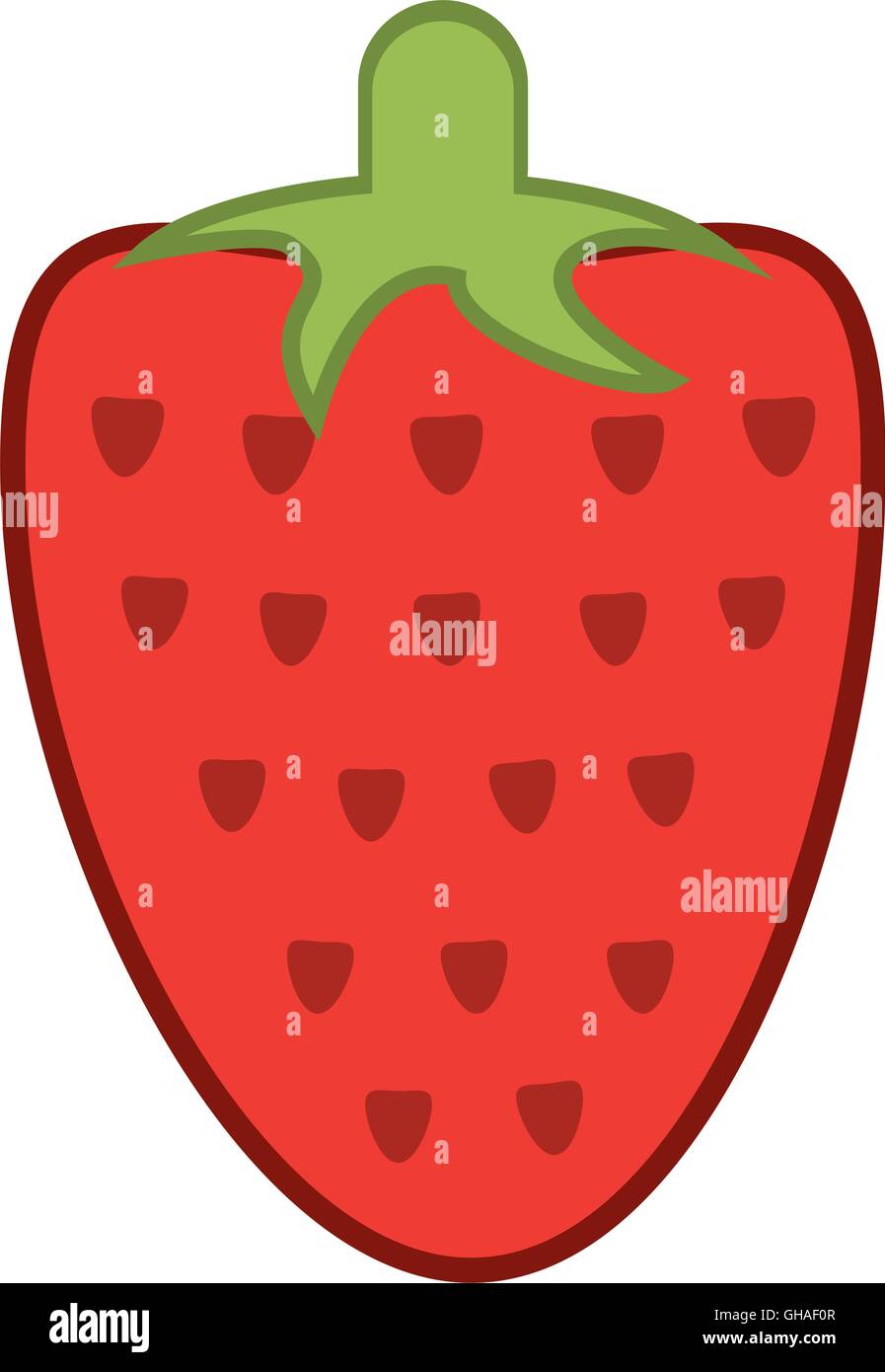single strawberry icon Stock Vector Image & Art - Alamy