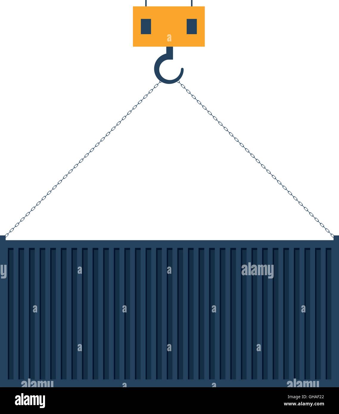 container delivery shipping icon. Vector graphic Stock Vector Image ...