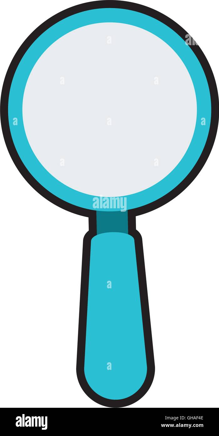 lupe magnifying glass search icon. Vector graphic Stock Vector Image ...