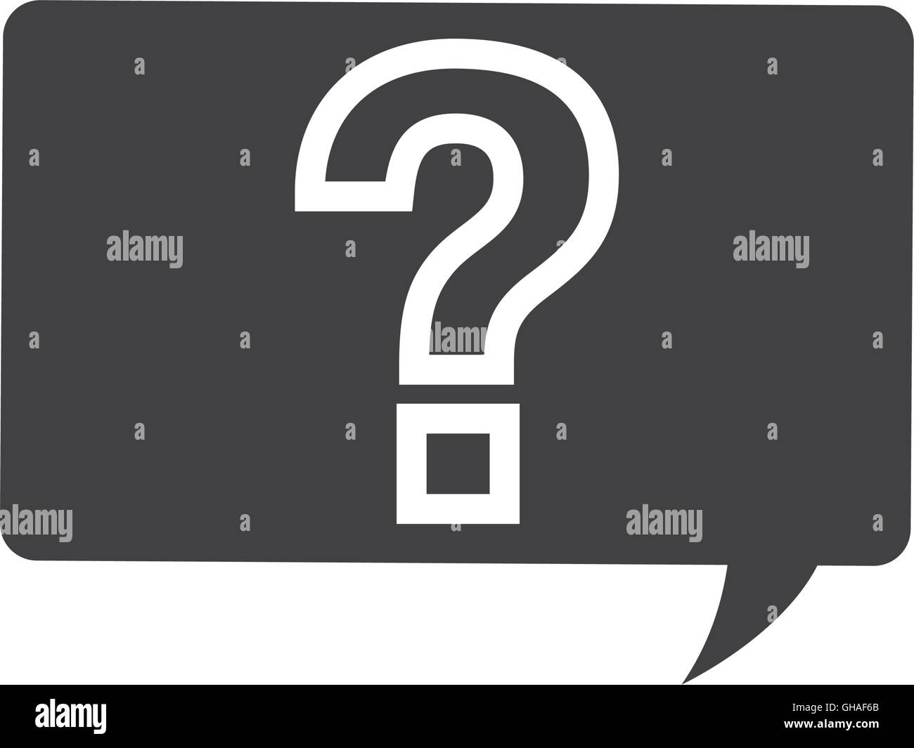 question mark bubble ask why icon. Vector graphic Stock Vector Image ...