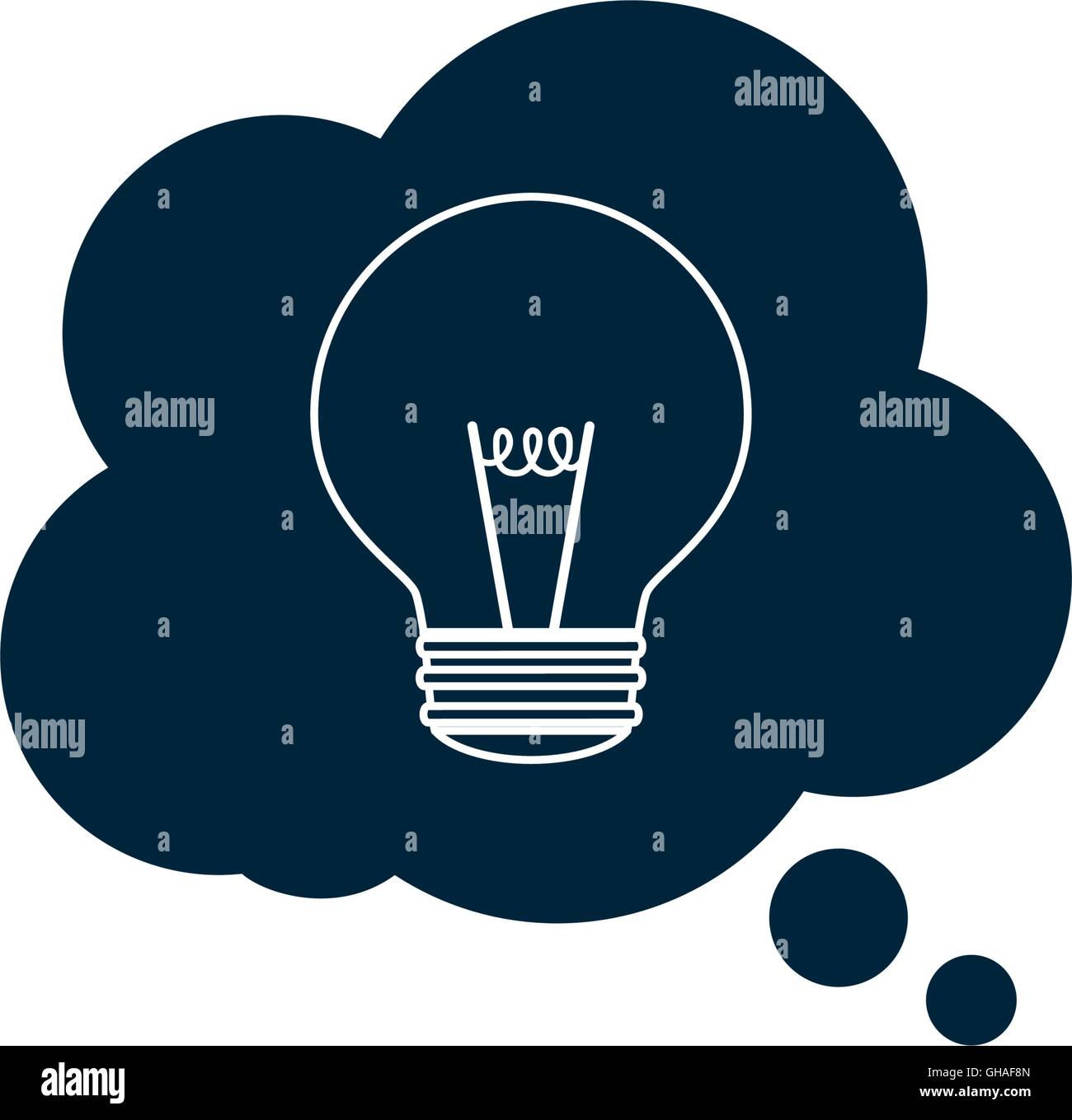 light bulb bubble big idea creative icon. Vector graphic Stock Vector Image & Art - Alamy
