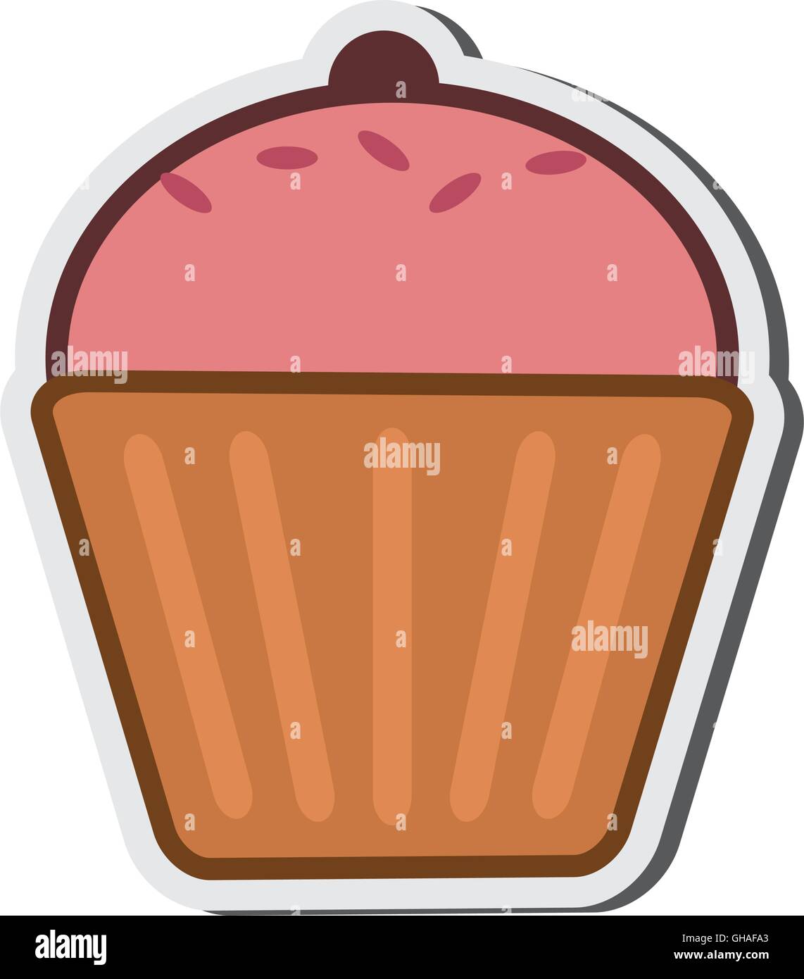 American blueberry muffin Stock Vector Images - Alamy