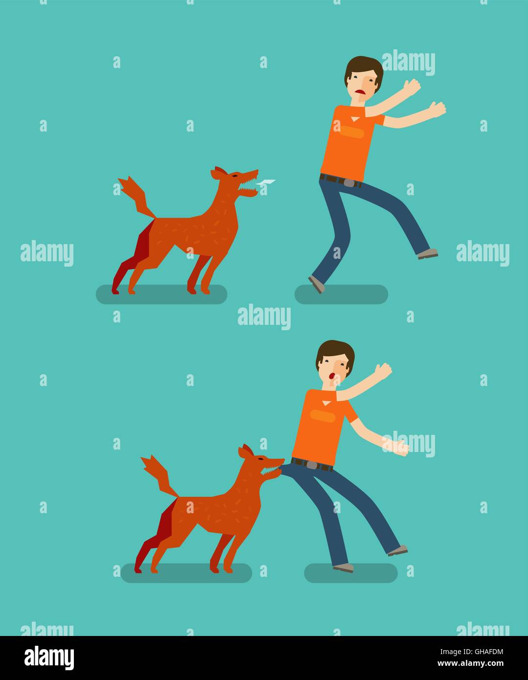 Angry cartoon dog hi-res stock photography and images - Alamy