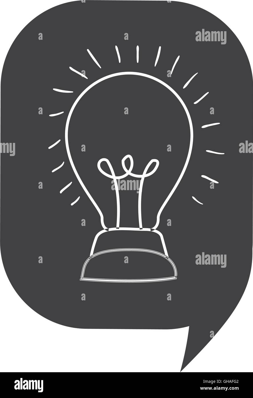 light bulb bubble big idea creative icon. Vector graphic Stock Vector ...