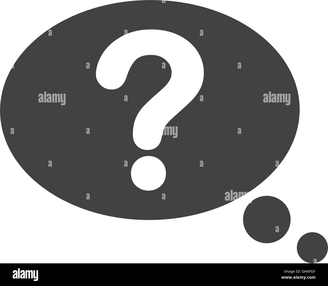 question mark bubble ask why icon. Vector graphic Stock Vector Image ...
