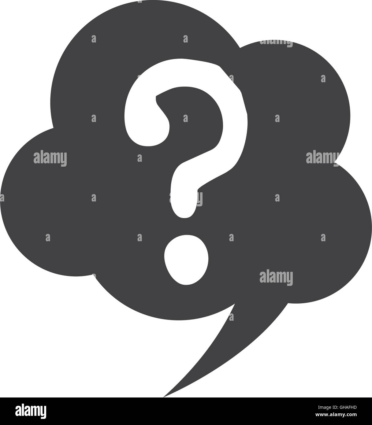 question mark bubble ask why icon. Vector graphic Stock Vector Image ...