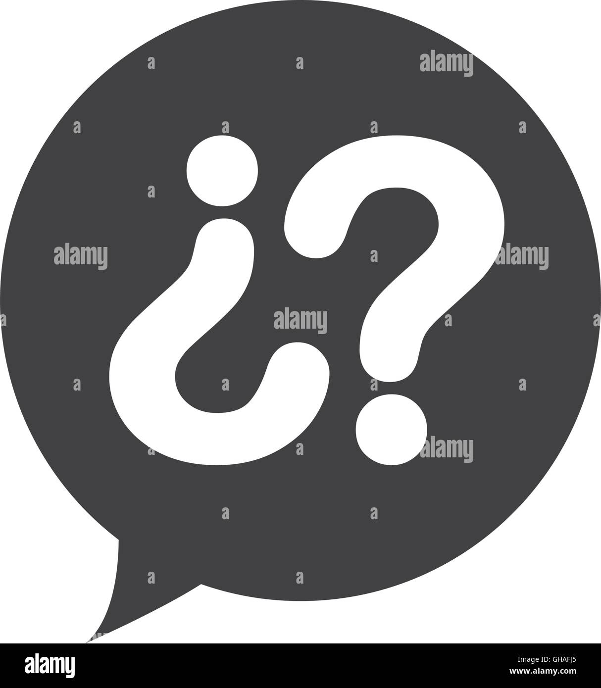question mark bubble ask why icon. Vector graphic Stock Vector Image ...