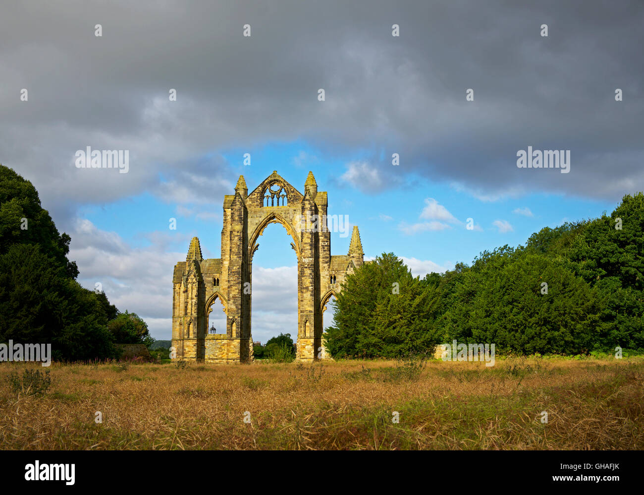 The ruins of Guisborough Priory, North Yorkshire, England UK Stock ...