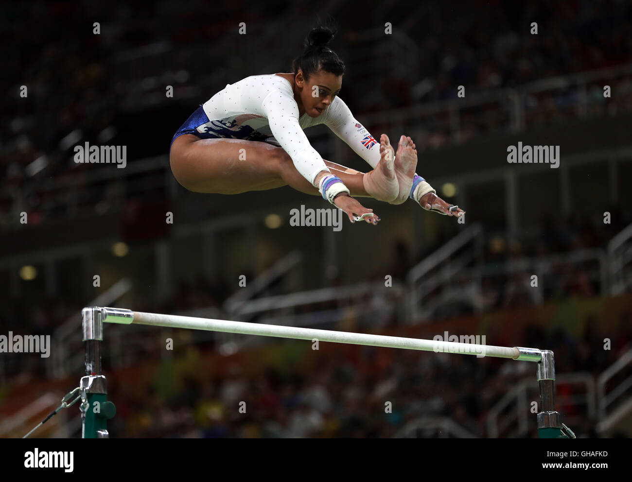 Great Britain's Elissa Downie during the women's team gymnastics final ...