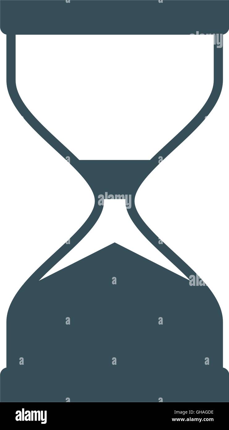 hourglass traditional time instrument icon. Vector graphic Stock Vector ...