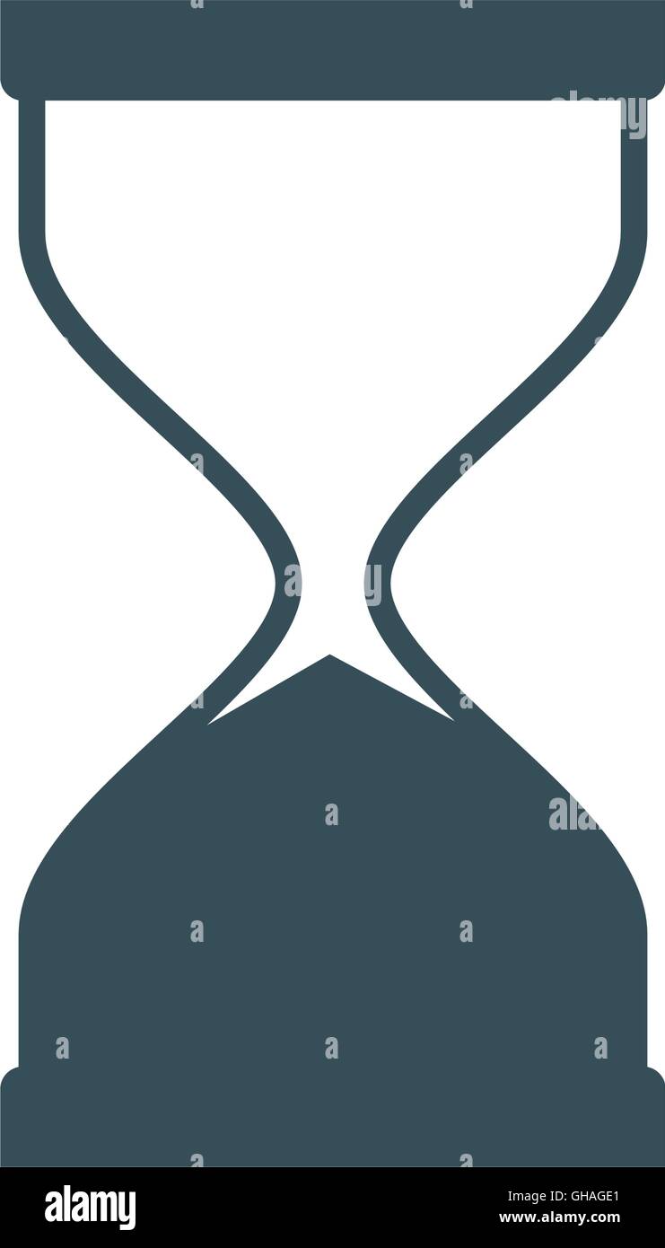 hourglass traditional time instrument icon. Vector graphic Stock Vector ...