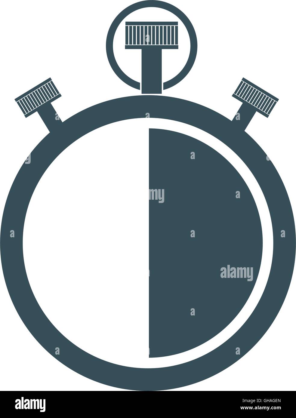 chronometer time instrument icon. Vector graphic Stock Vector Image ...