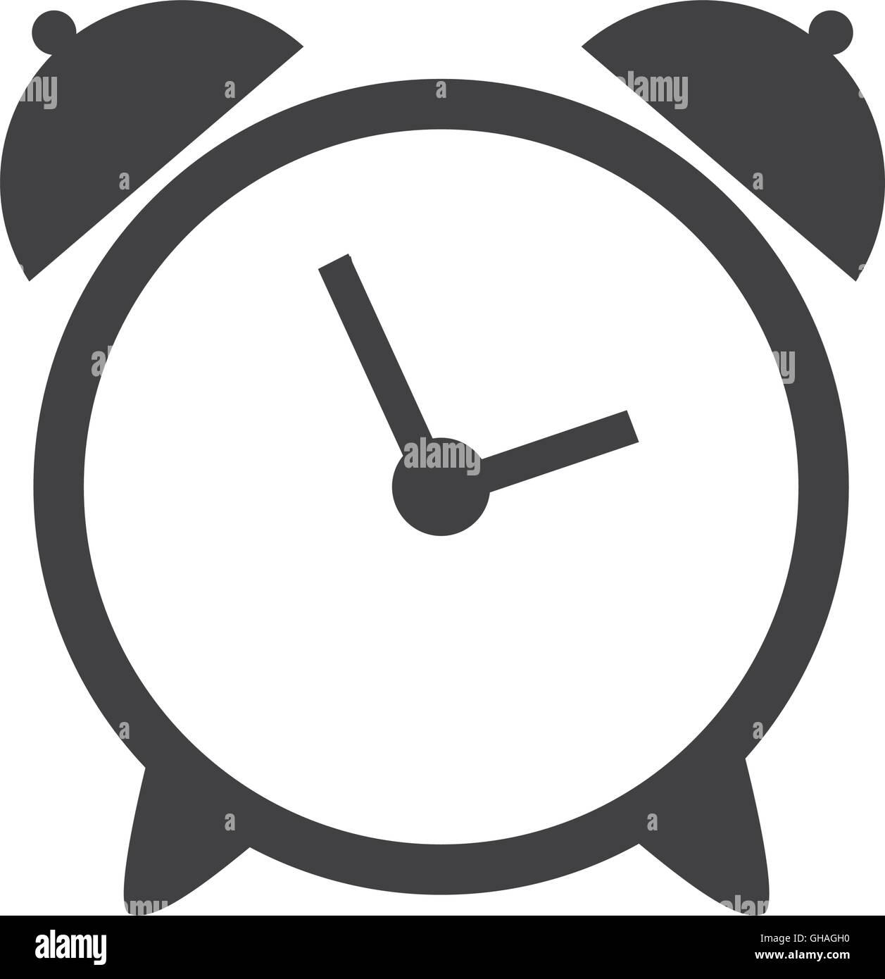 alarm clock time instrument icon. Vector graphic Stock Vector Image ...