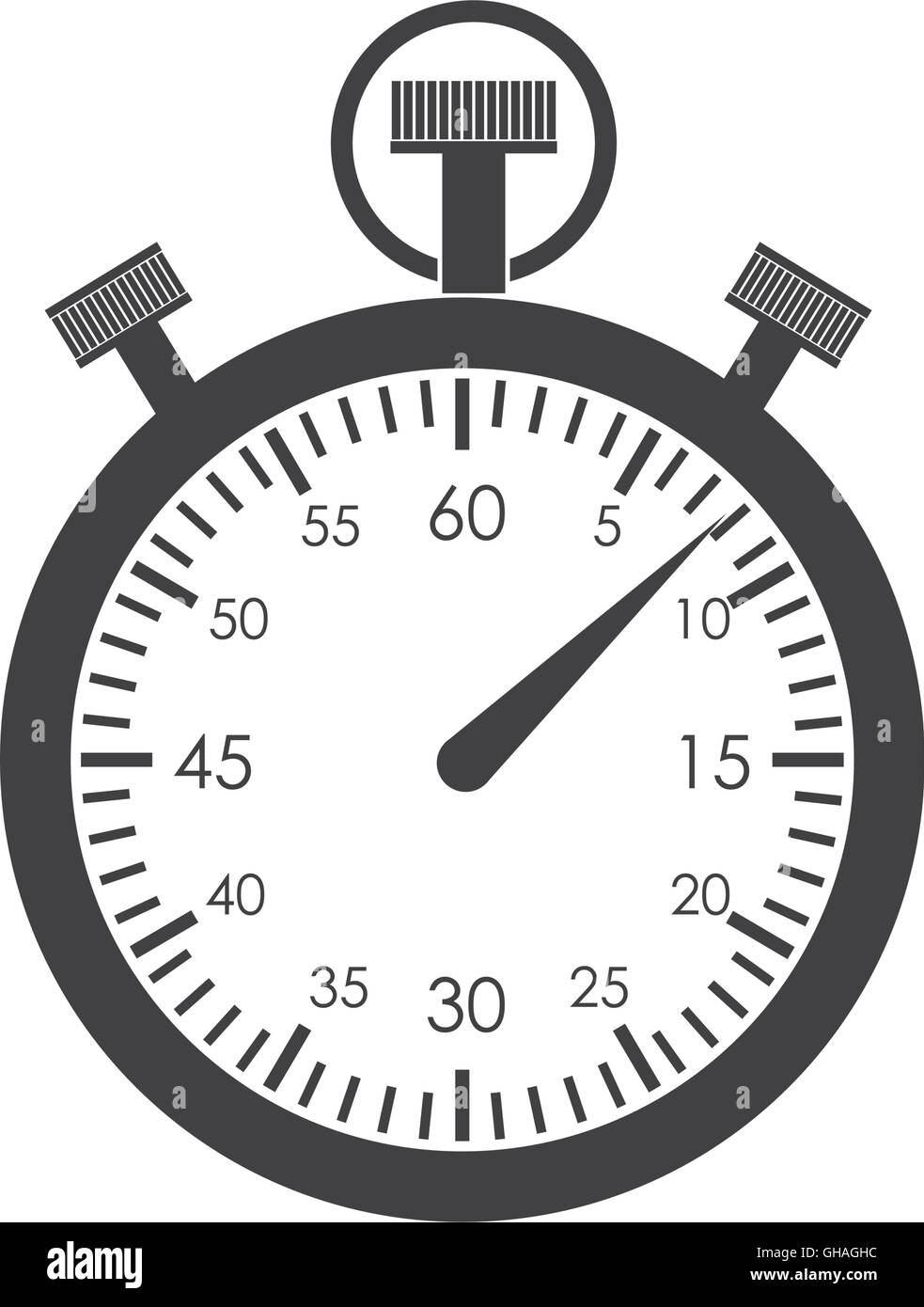 chronometer time instrument icon. Vector graphic Stock Vector Image ...