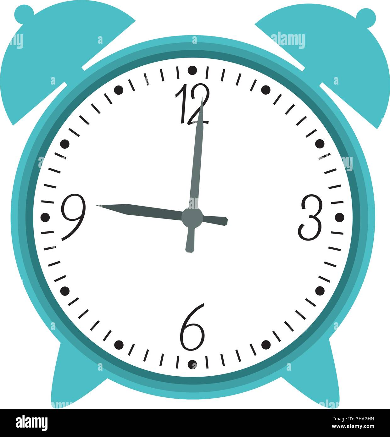 alarm clock time instrument icon. Vector graphic Stock Vector Image ...