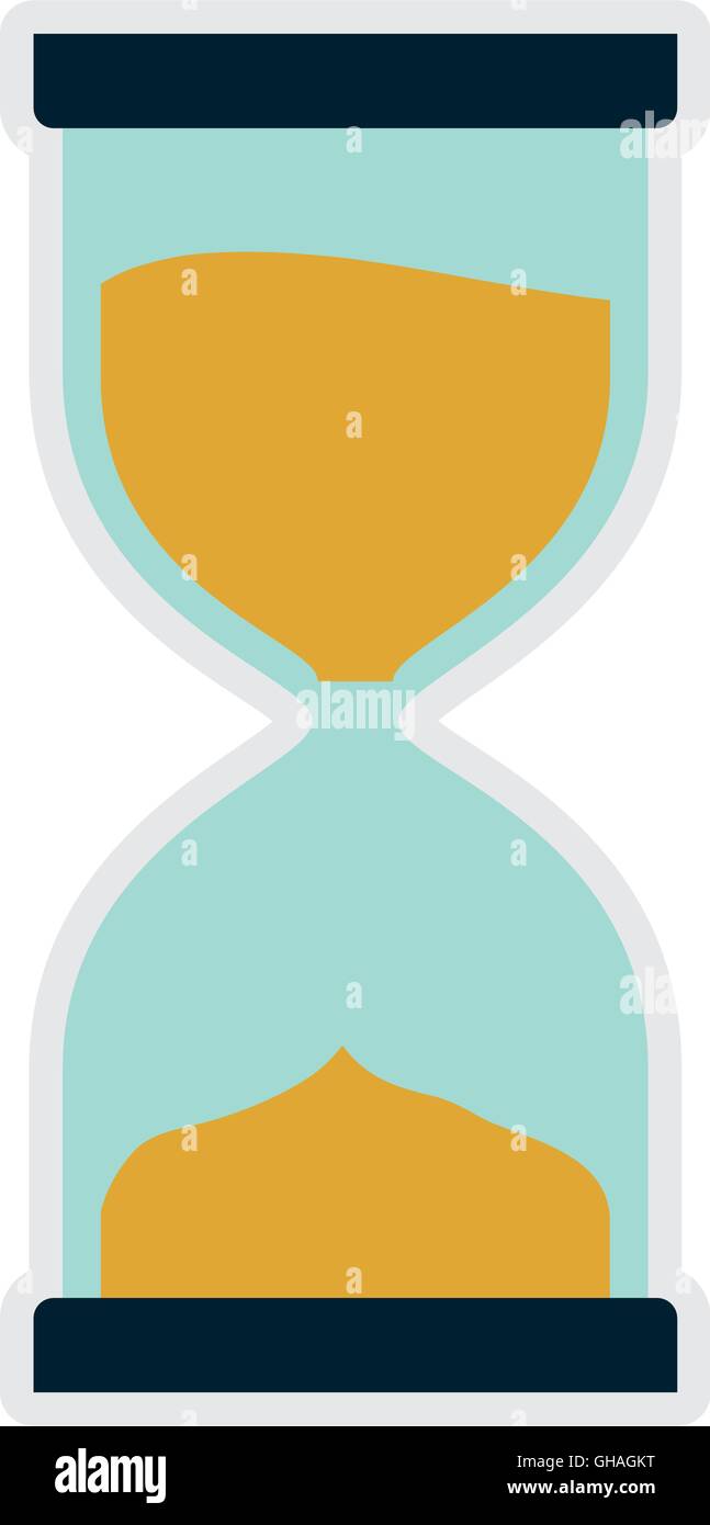 hourglass traditional time instrument icon. Vector graphic Stock Vector ...