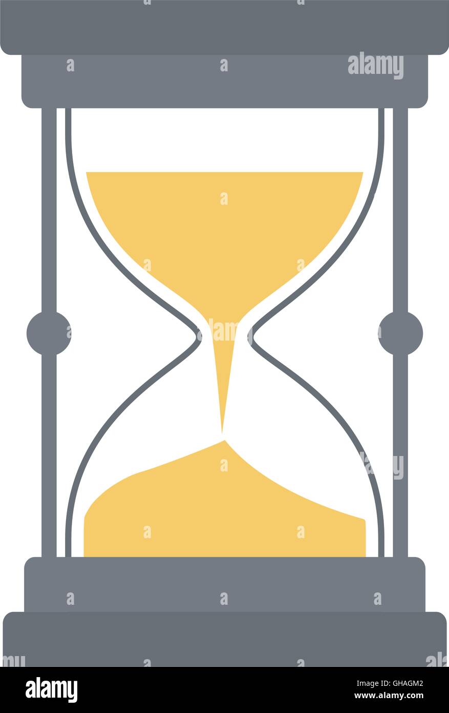 hourglass traditional time instrument icon. Vector graphic Stock Vector ...