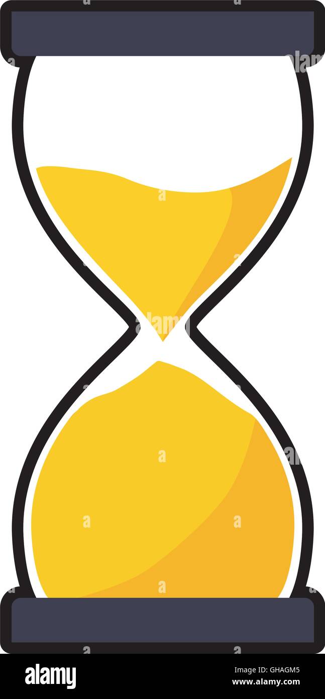 hourglass traditional time instrument icon. Vector graphic Stock Vector ...