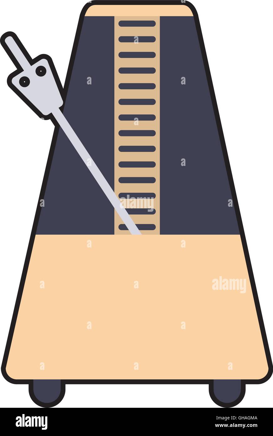 clock needle traditional time instrument icon. Vector graphic Stock ...