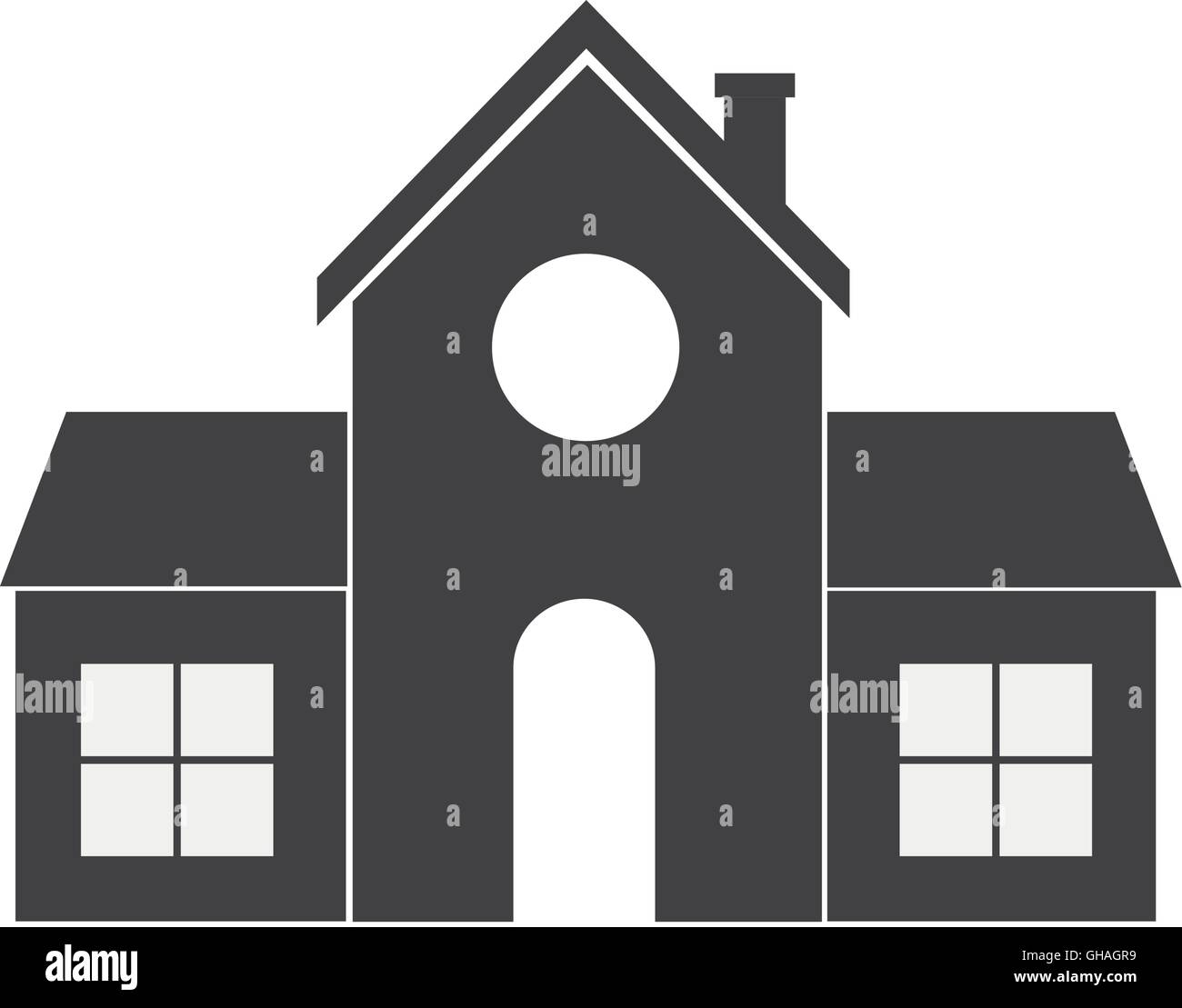 house home real estate building icon. Vector graphic Stock Vector Image ...