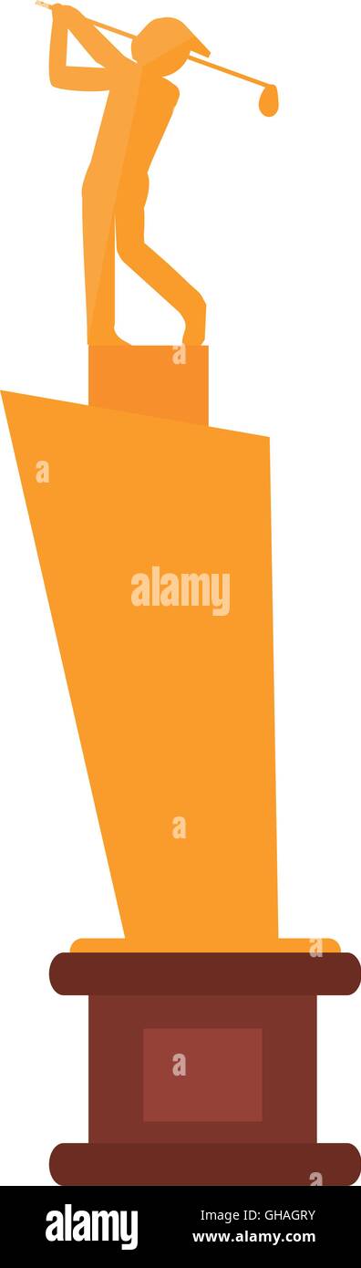 golf trophy icon Stock Vector Image & Art - Alamy
