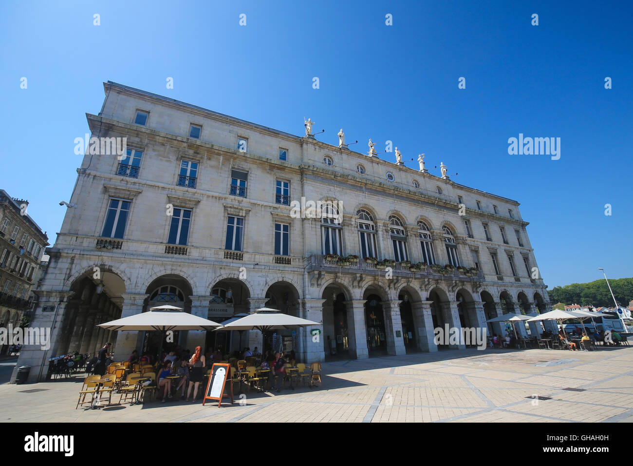 BAYONNE, FRANCE - JULY , 2016: Town Hall of Bayonne, a city in the ...