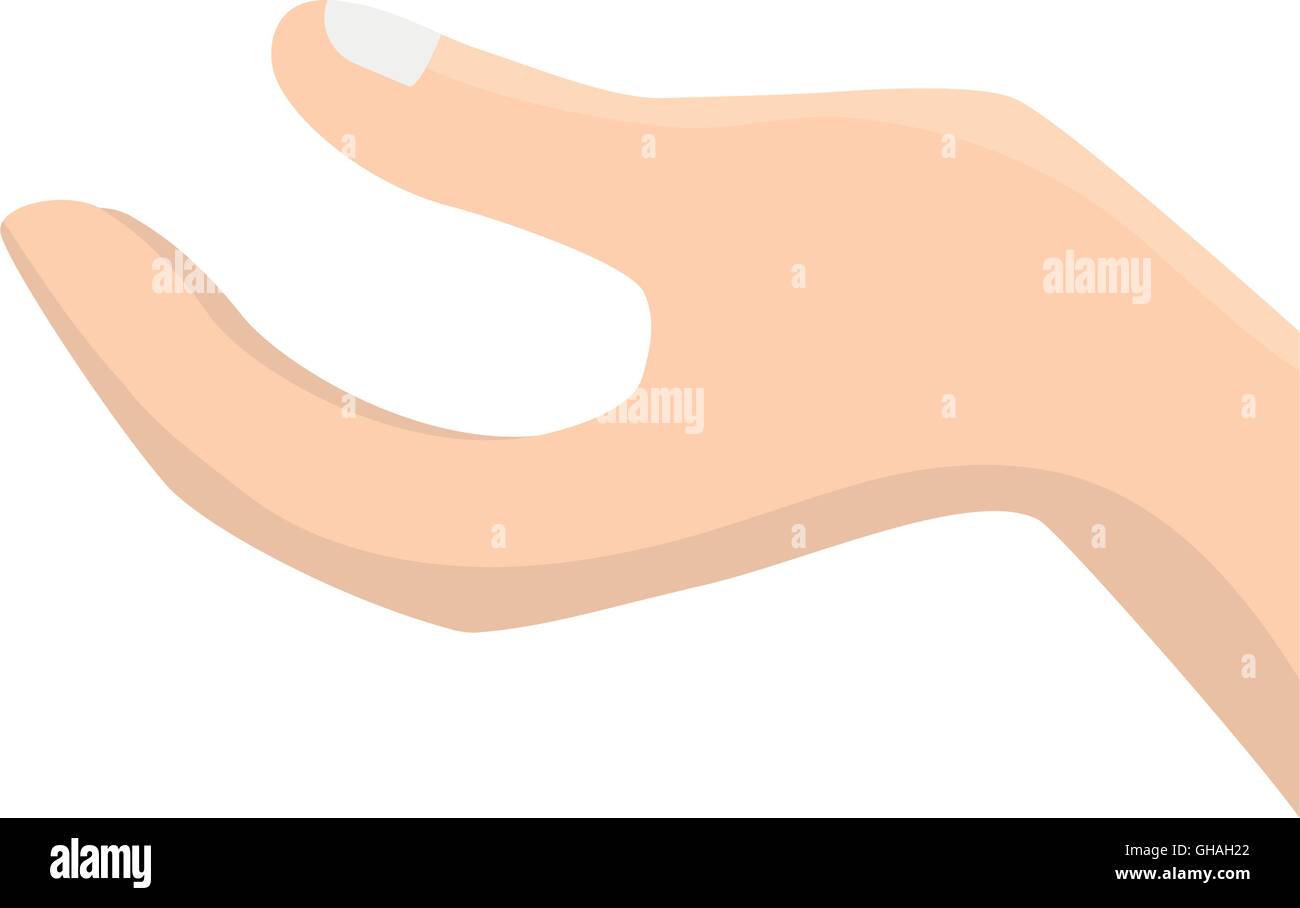 human hand help support icon. Vector graphic Stock Vector Image & Art ...