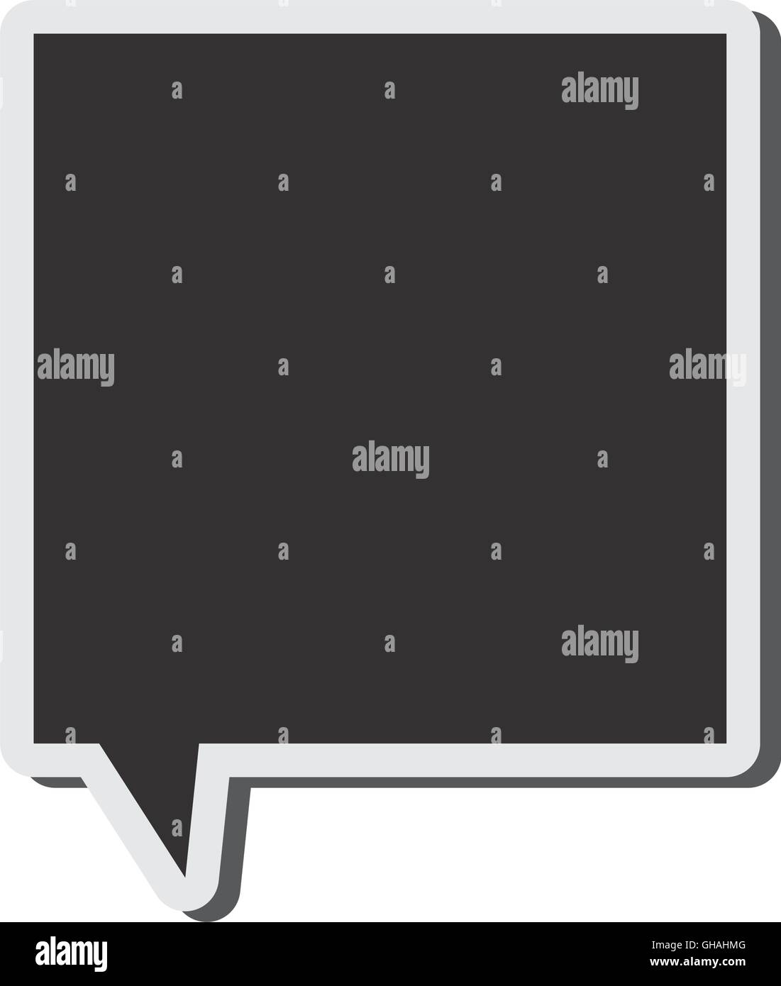 black conversation bubble icon Stock Vector Image & Art - Alamy