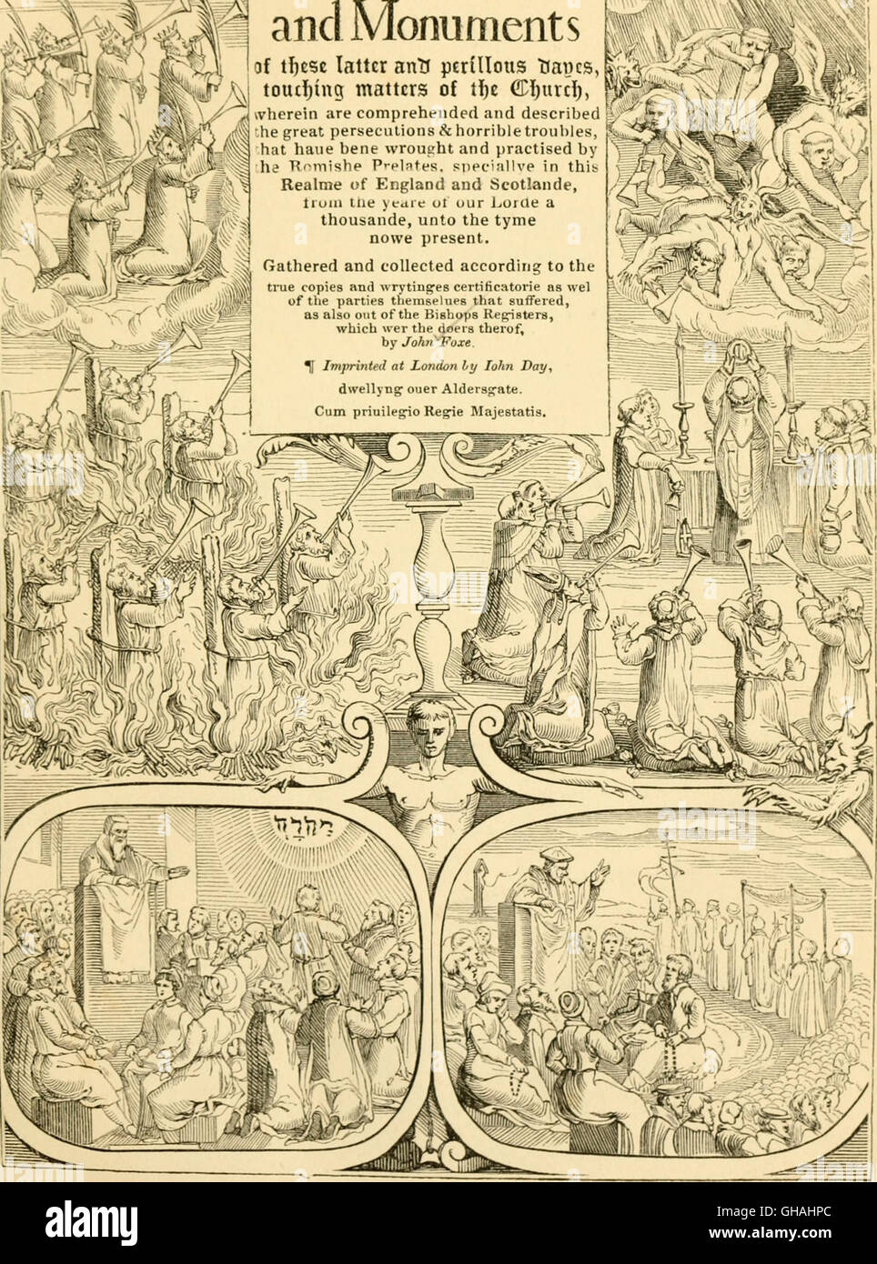 This 1837 edition of John Foxe's 'Acts and Monuments' includes a ...