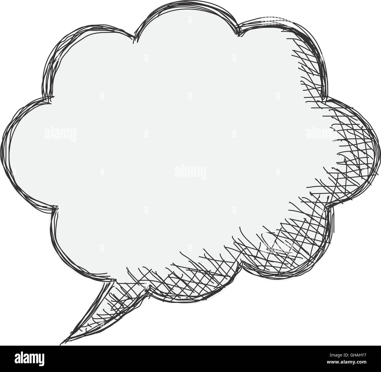 sketch conversation bubble icon Stock Vector Image & Art - Alamy
