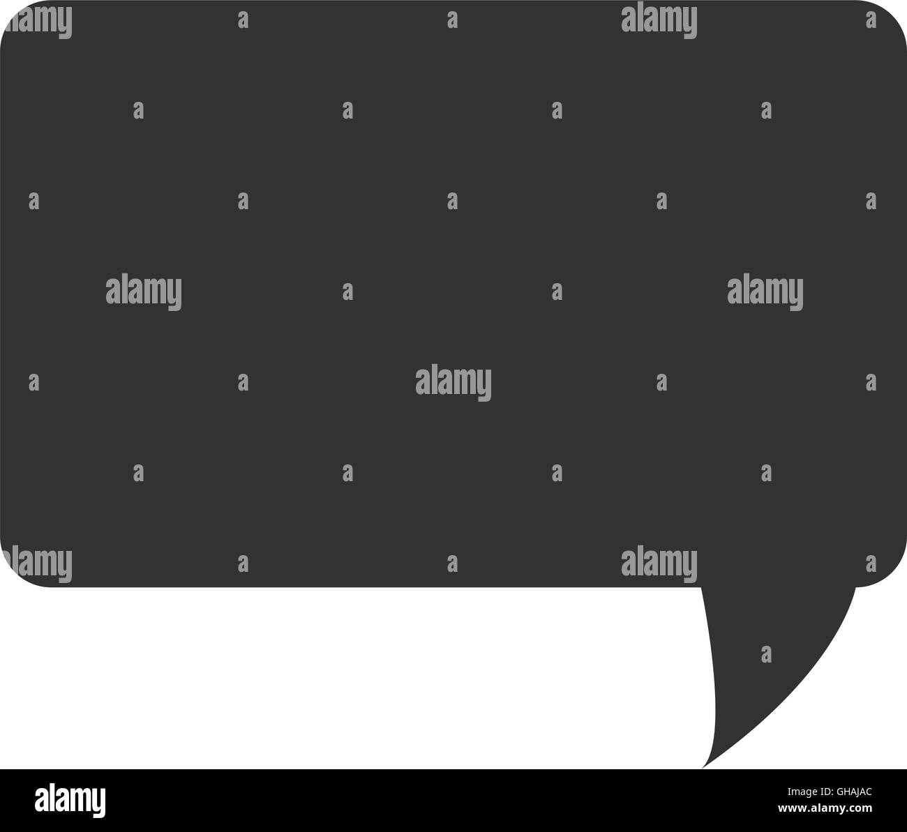 black conversation bubble icon Stock Vector Image & Art - Alamy