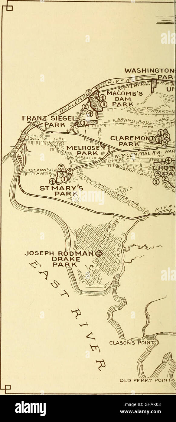 New york city borough map parks hi-res stock photography and images - Alamy