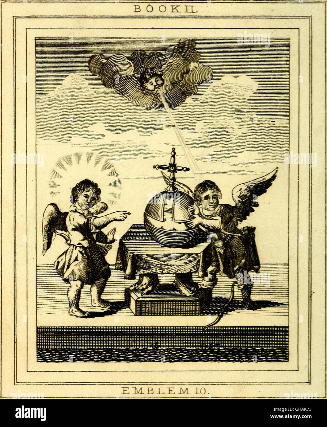 This 1824 work presents a collection of emblems that symbolize divine ...