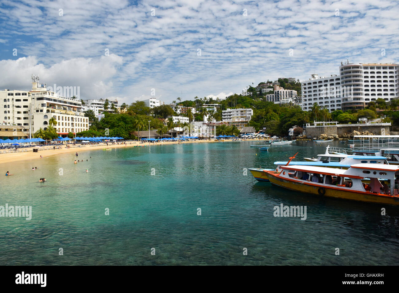 Playa Caleta beach, Acapulco, Mexico Stock Photo - Alamy