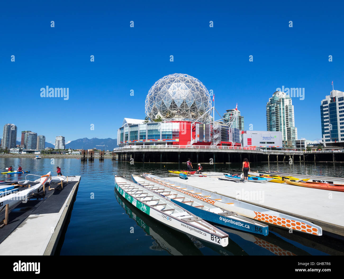 A view of Science World at Telus World of Science, a spectacular ...