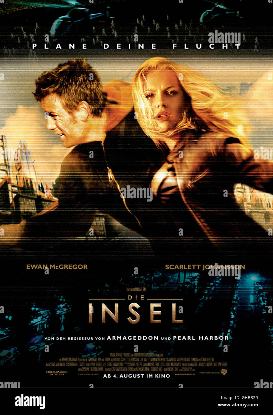 DIE INSEL The Island USA 2005 Michael Bay Filmplakat Regie: Michael Bay ...