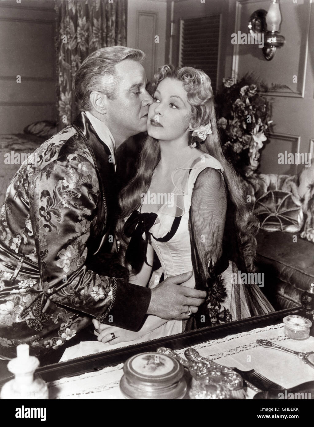 INSIDE STRAIGHT USA 1951 Gerald Mayer DAVID BRIAN (Rip MacCool), ARLENE DAHL (Lily Douvane ...