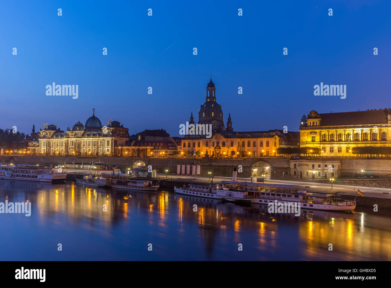 geography / travel, Germany, Saxony, Dresden, skyline old town at ...