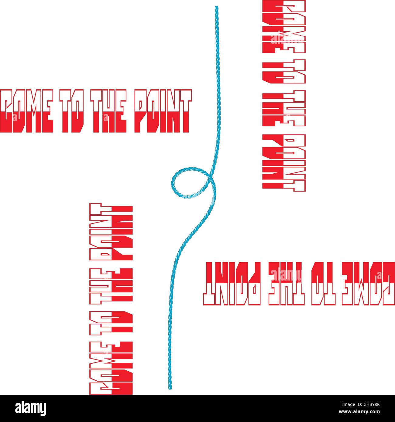 Come to the point Stock Vector Images - Alamy