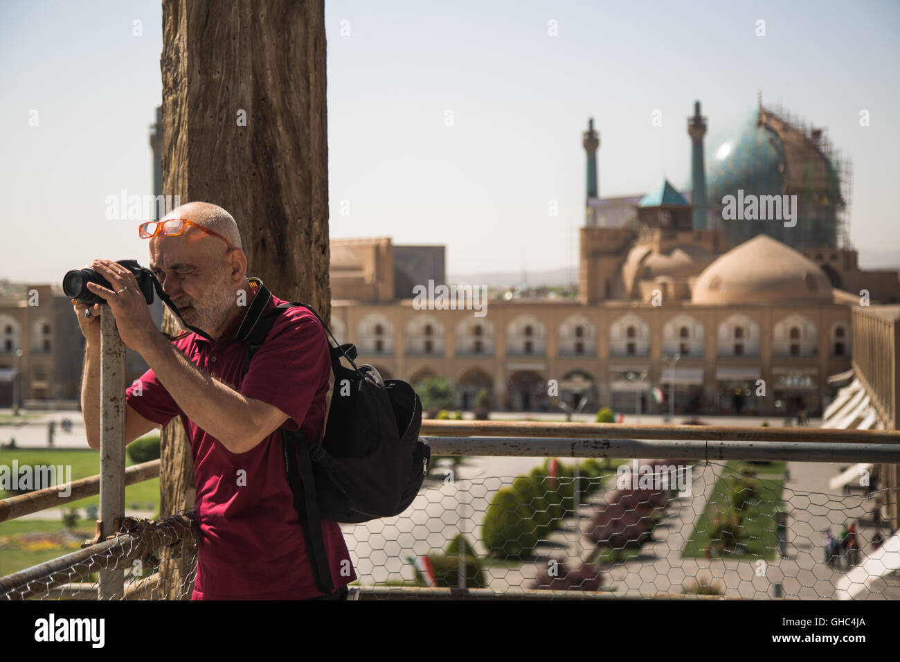 Foreigner tourist taking picture in naqsh e jahan square hi-res stock ...