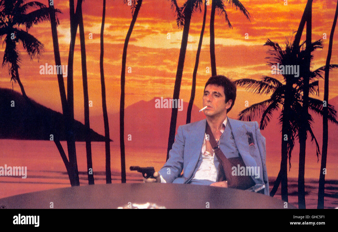 SCARFACE USA 1983 Brian De Palma Tony (AL PACINO) Regie: Brian De Palma ...