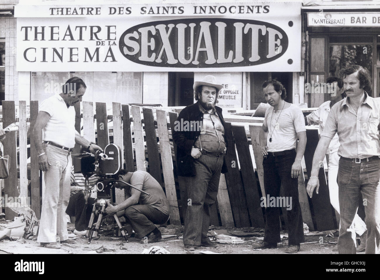 Italian Director MARCO FERRERI during the shooting ' Touche pas la ...
