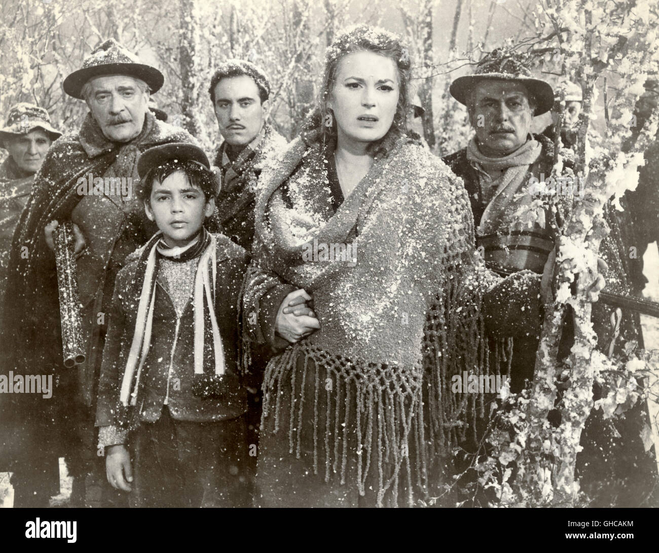 UOMINI E LUPI Italien/Frankreich 1956 Giuseppe De Santis Scene with ...