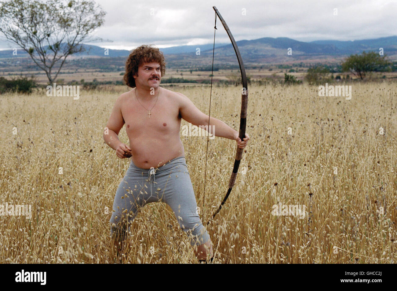 Nacho Libre Usa 2006 Jared Hess Nacho Jack Black Beim Bogenschießen