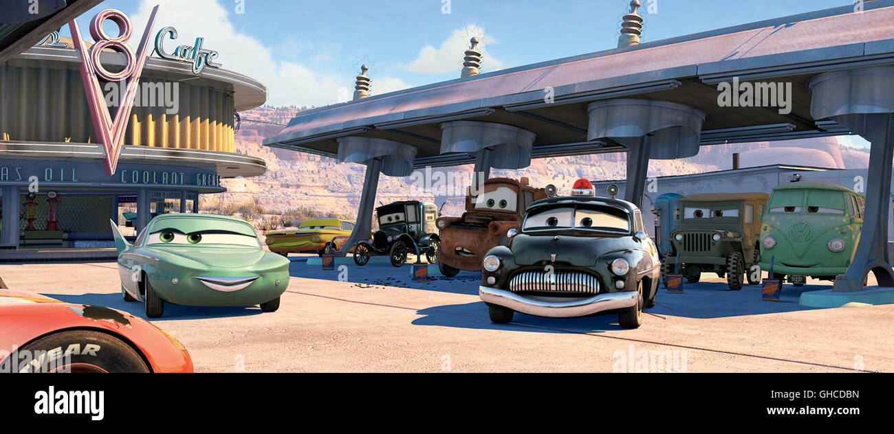CARS USA 2006 John Lasseter McQueen talks with some of the community ...
