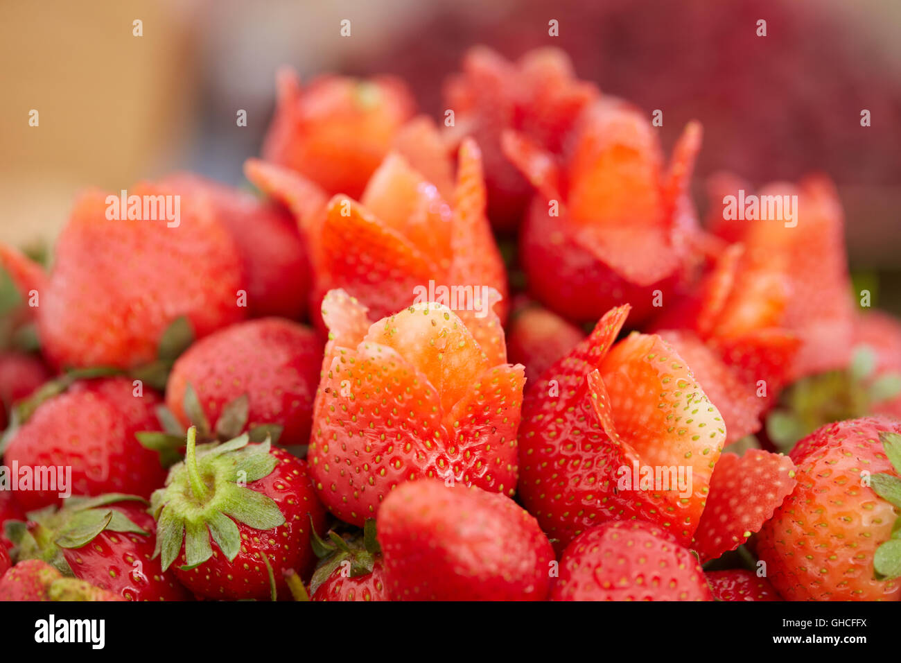 delicious, beautiful large strawberries Stock Photo - Alamy